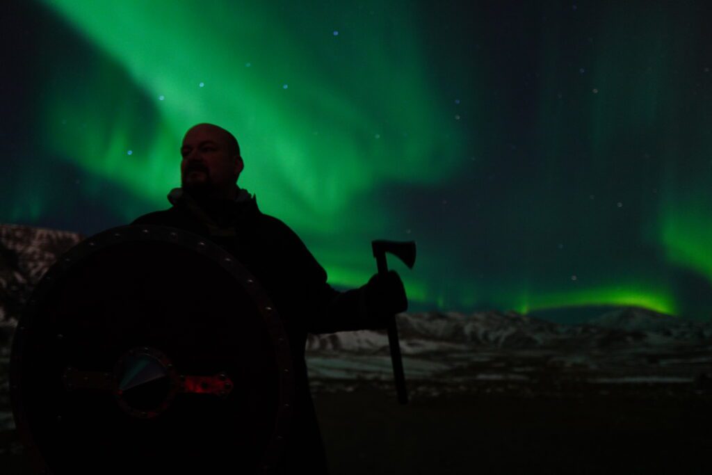 Vikings like the northern lights